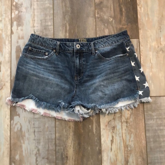 True Craft | Shorts | True Craft American Flag Jean Shorts | Poshmark